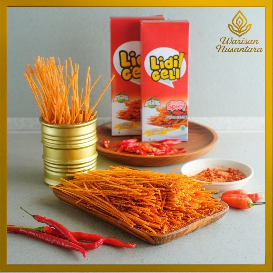 Jual Mie Lidi Geli Snack Cemilan Pedas Kekinian gurih dan enak | Shopee ...