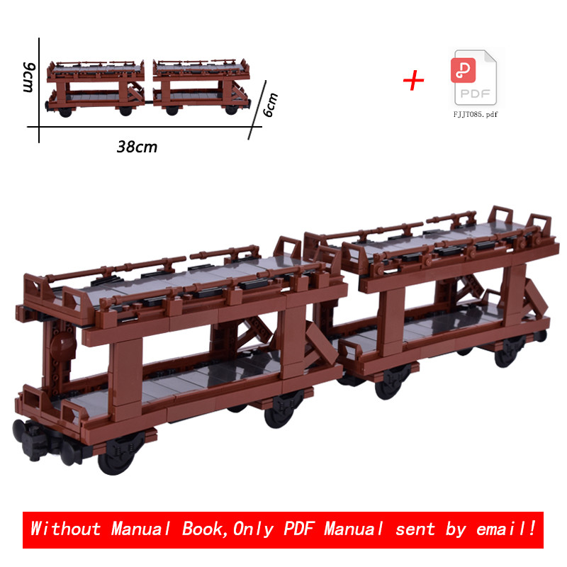 Jual 2025 New MOC City Creative Idea Train E44 8-W Hopper Car Carrier ...