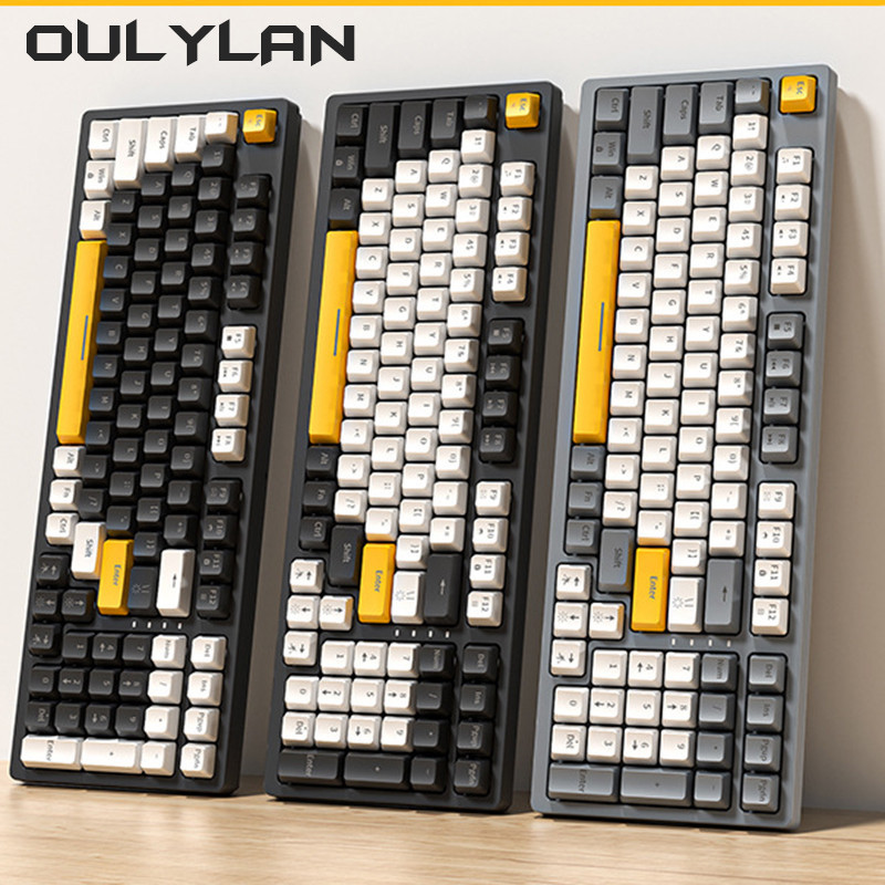 Jual T98 Computer Wired Mechanical Keyboard Red Axis K3 RGB Mixed Color ...