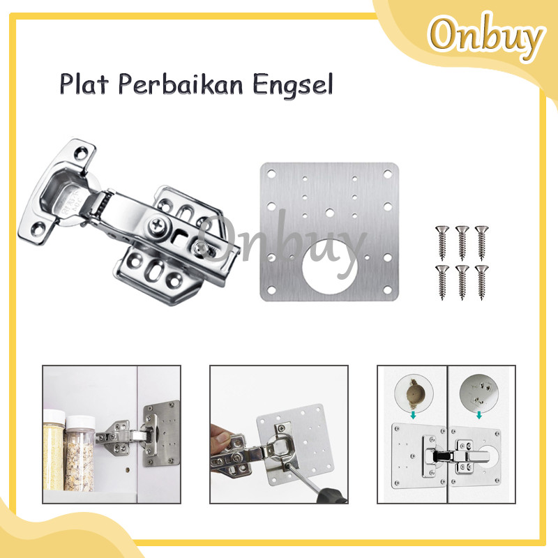 Jual 5PCS Plat Perbaikan Engsel / Plat Perbaikan Engsel Pintu Lemari ...