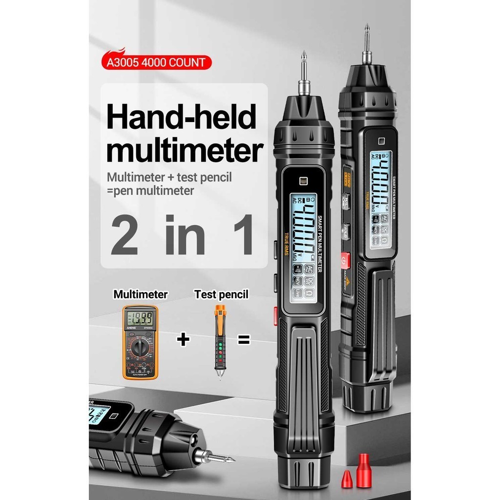 Jual ANENG Digital Multimeter Pen Voltage Tespen Tester Pen - A3005 ...