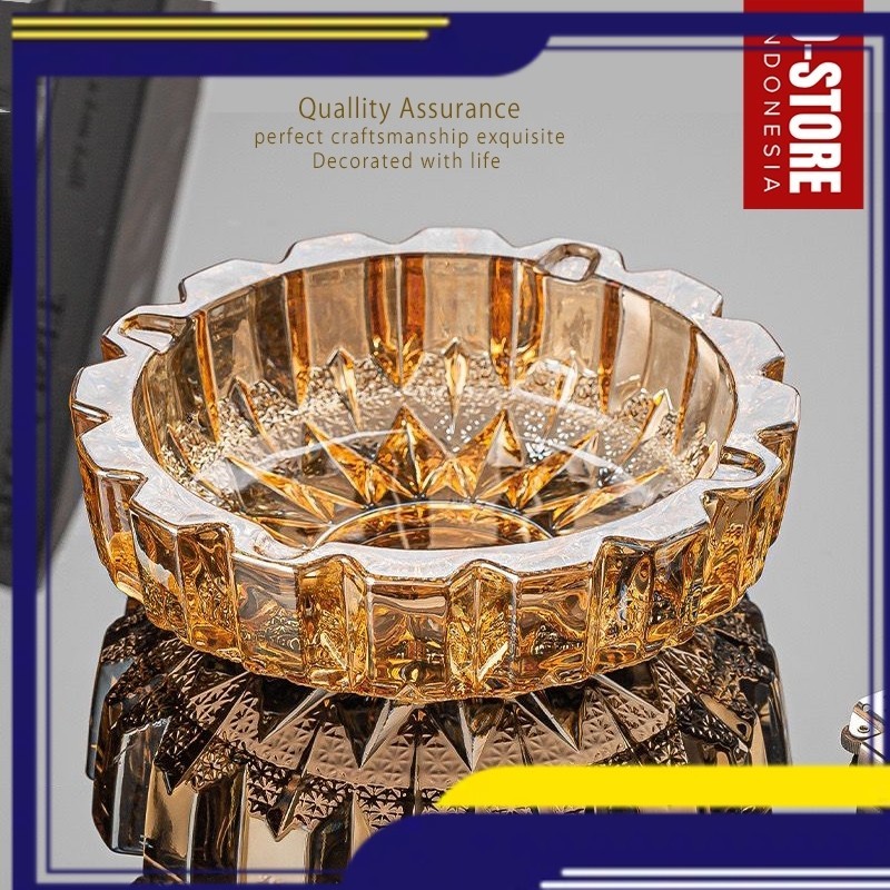 Jual Asbak Kaca Besar Asbak Aesthetic Unik Asbak Mewah Tempat Abu ...