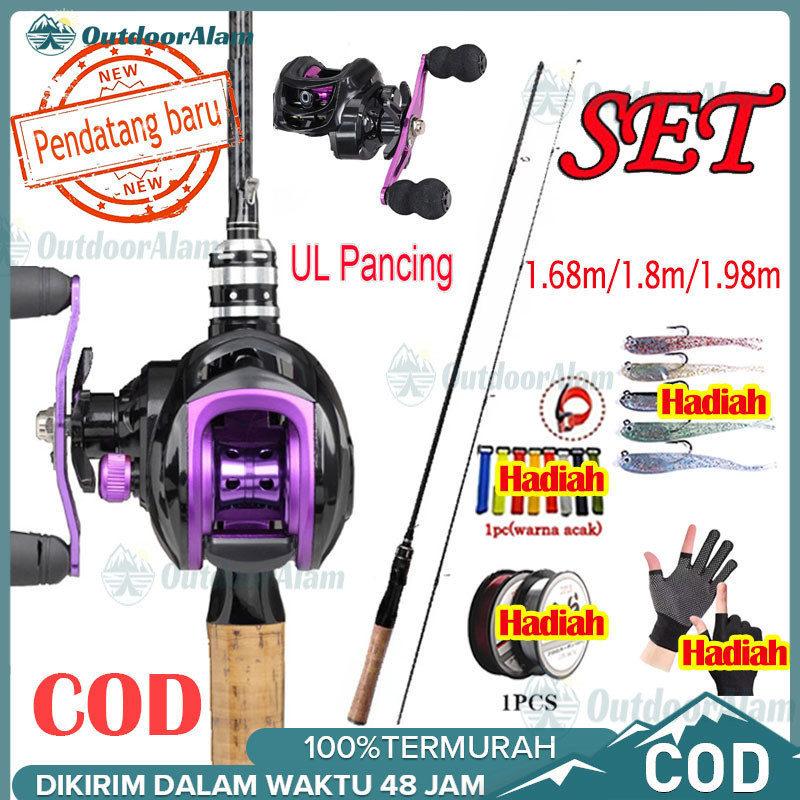 Jual Set Pancing Lengkap Murah Pancing 1 Set Lengkap Kuat COD Set ...