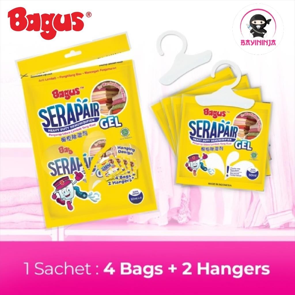 Jual Bagus Serap Air Hanger Gel Daya Serap 50 ml x 4 pcs | Shopee Indonesia