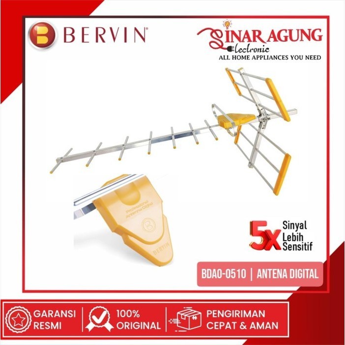 Jual ANTENA DIGITAL BERVIN OUTDOOR BDAO-0910 DVB-T2 UHD 4K HIGH 100% ...