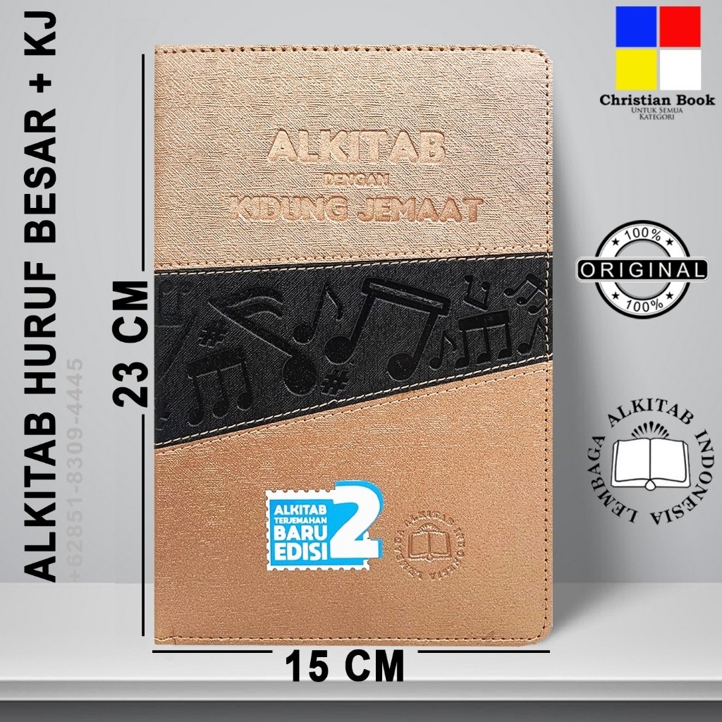 Jual Alkitab Tulisan Besar TB2 064 Symphony + Kidung Jemaat | Shopee ...