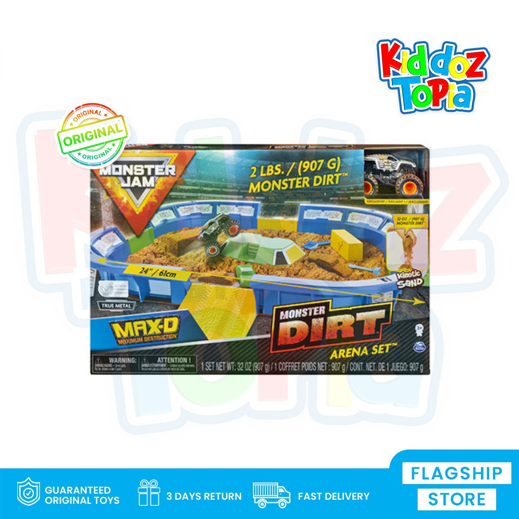 Jual Monster Jam Monster Dirt Set Arena Max-D Kinetic Sand | Shopee ...
