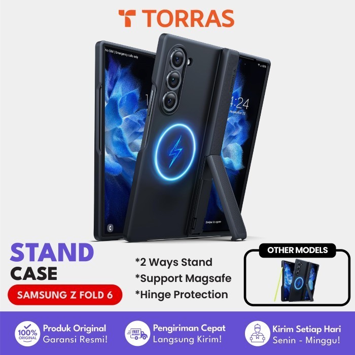 Jual Original Hard Case Samsung Galaxy Z Fold 6 Torras Armor Stand ...