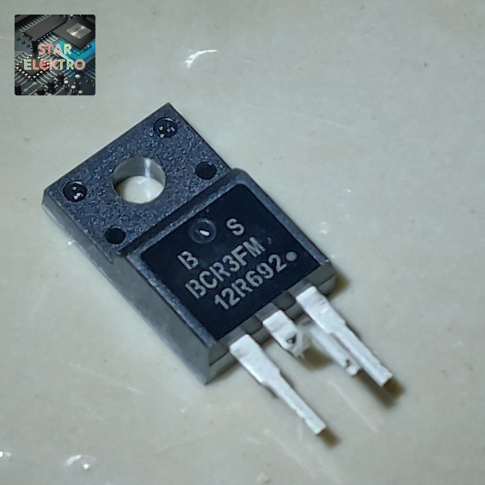 Jual BCR3FM-12R To-220f BCR 3FM BCR3 FM Triacs 3A 600V SCR MOS ...
