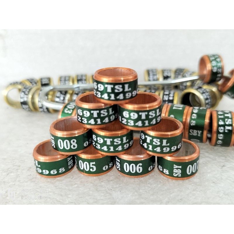 Jual RING BURUNG MERPATI DEWASA MODEL LASER MATA KUCING DIAMETER 9MM ...