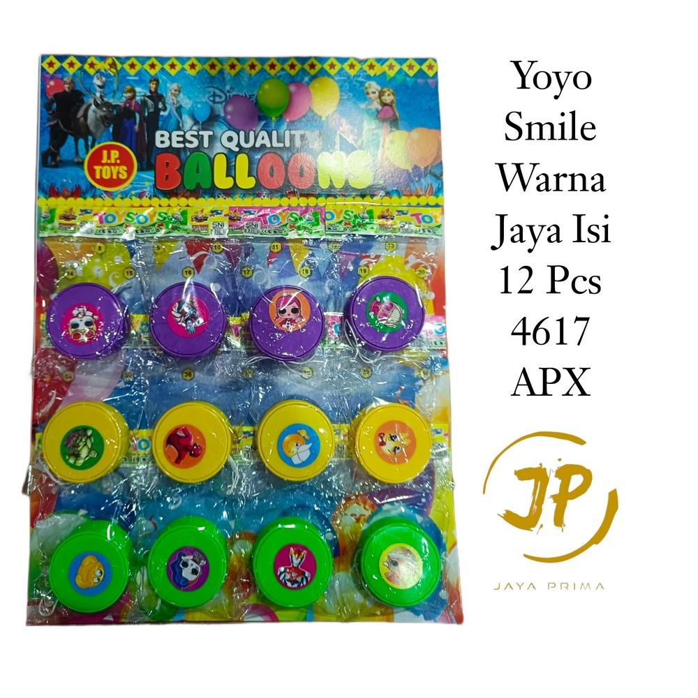 Jual MAINAN ANAK YOYO SMILE WARNA JAYA ISI 12 PCS | Shopee Indonesia