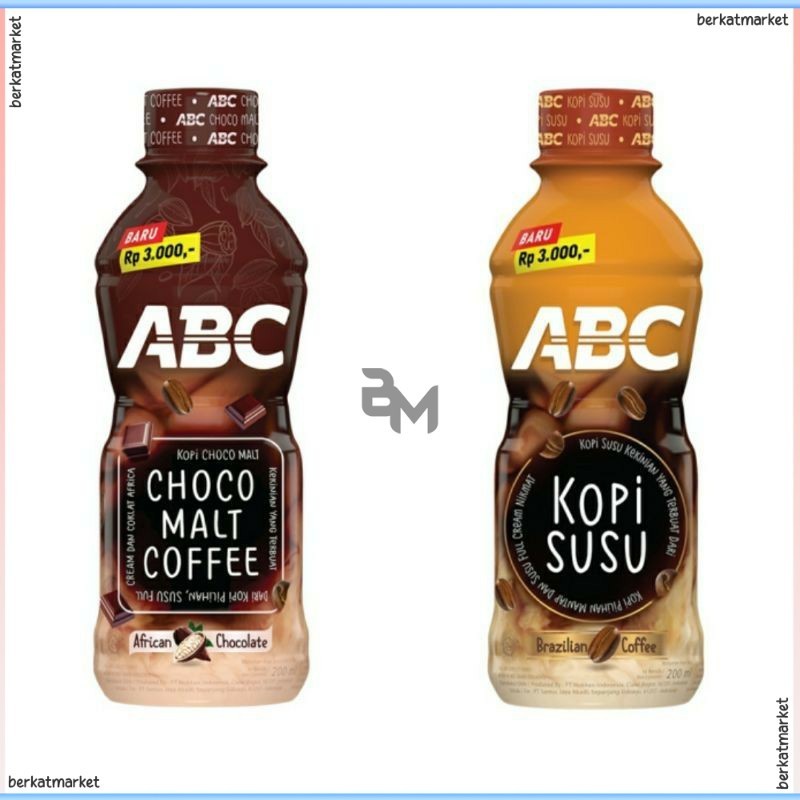 Jual Abc Kopi Aneka Varian 200ml cair botol kopi susu choco malt coffee ...