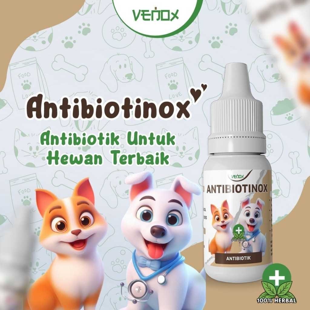 Jual ANTIBIOTINOX - Venox Obat Anti biotik Kucing Anjing Infeksi Virus ...