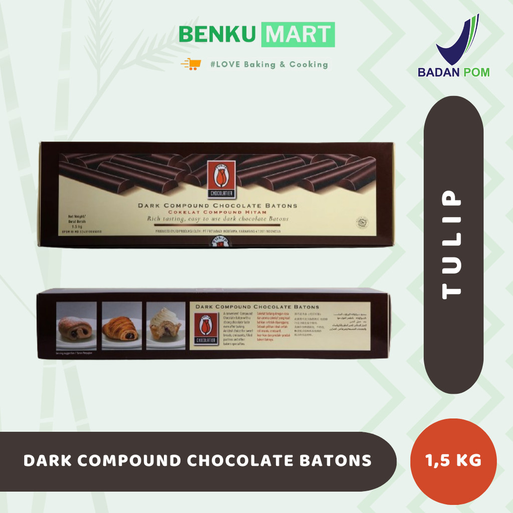 Jual Chocolate Sticks Batons Tulip Compound Sticks Stik Coklat Baton 1 ...