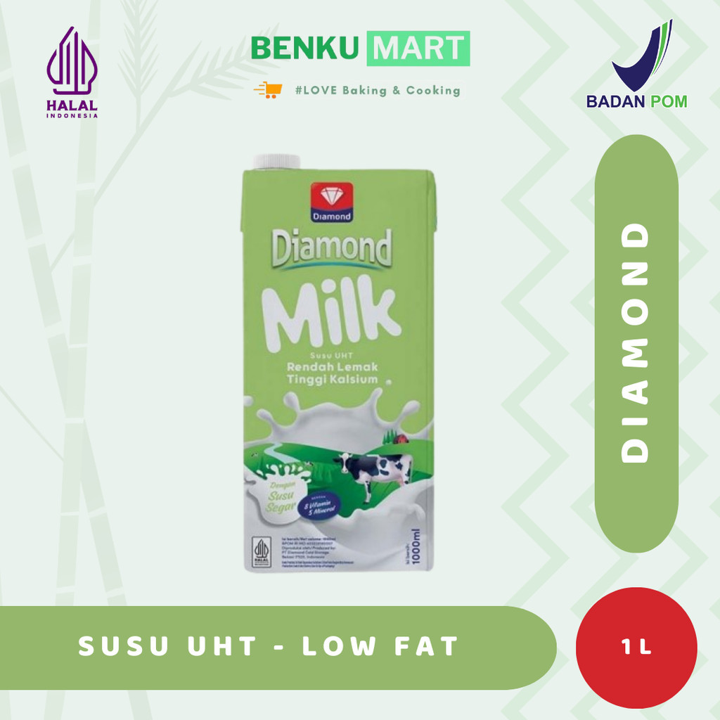 Jual Susu UHT Diamond Low Fat 1 L | Shopee Indonesia