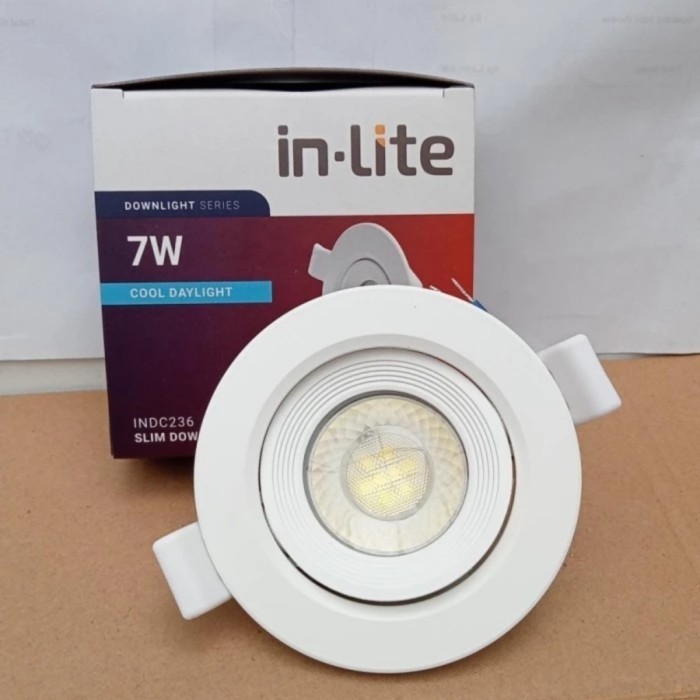 Jual Slim Downlight Led Inlite INDC 236 7 Watt Spotlight In-Lite ...