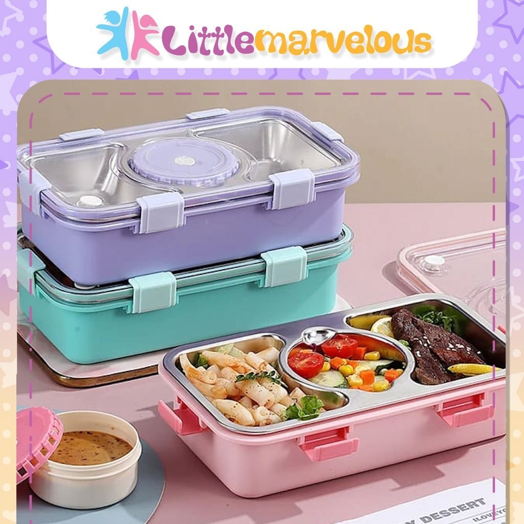 Jual RF56ZX (STAINLESS SUS 304)KOTAK MAKAN BEKAL LUNCH BOX ANTI TUMPAH ...