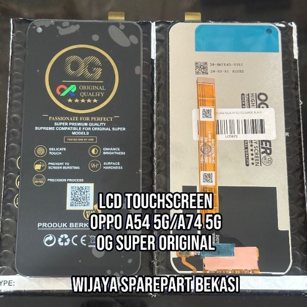 Jual LCD TS OPPO A54 5G/A74 5G OG SUPER ORIGINAL BLACK | Shopee Indonesia