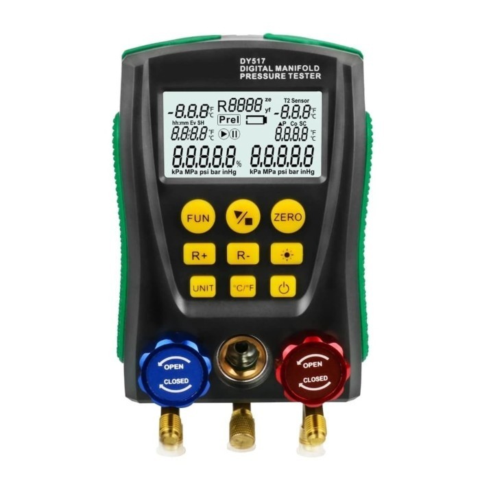Jual DY517 Refrigeration Digital Manifold Gauge Meter HVAC Vacuum ...