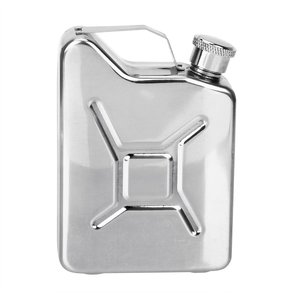 Jual 5oz Stainless Steel Hip Flasks Gasoline Bucket Style Whisky Vodka ...