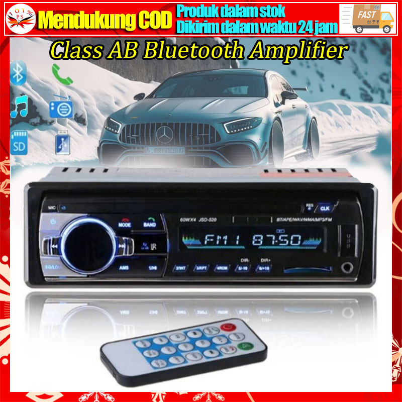 Jual Head Unit Tape Audio Radio Mobil Multifungsi Bluetooth USB MP3 FM Radio JSD-520 Audio ...