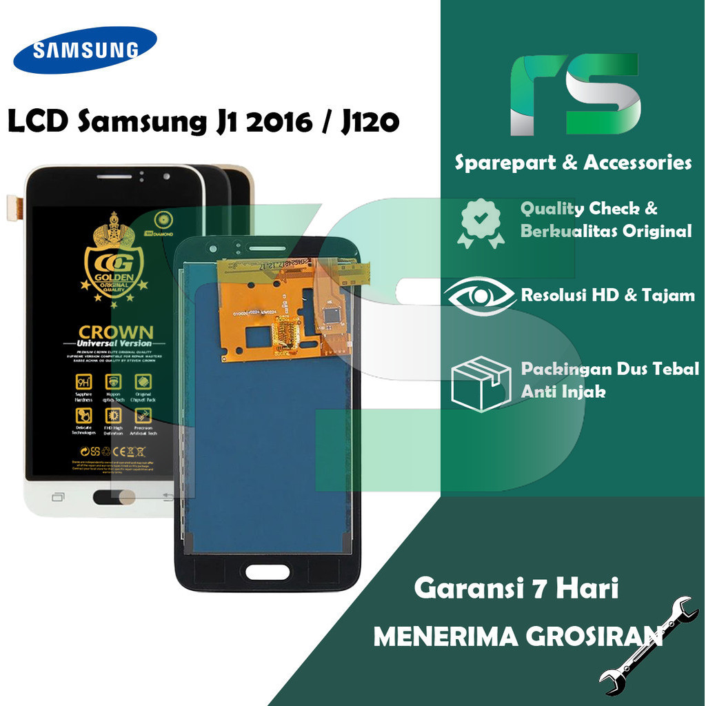 Jual LCD TOUCHSCREEN SAMSUNG J1 2016 / J120 FULLSET COMPLETE | Shopee ...