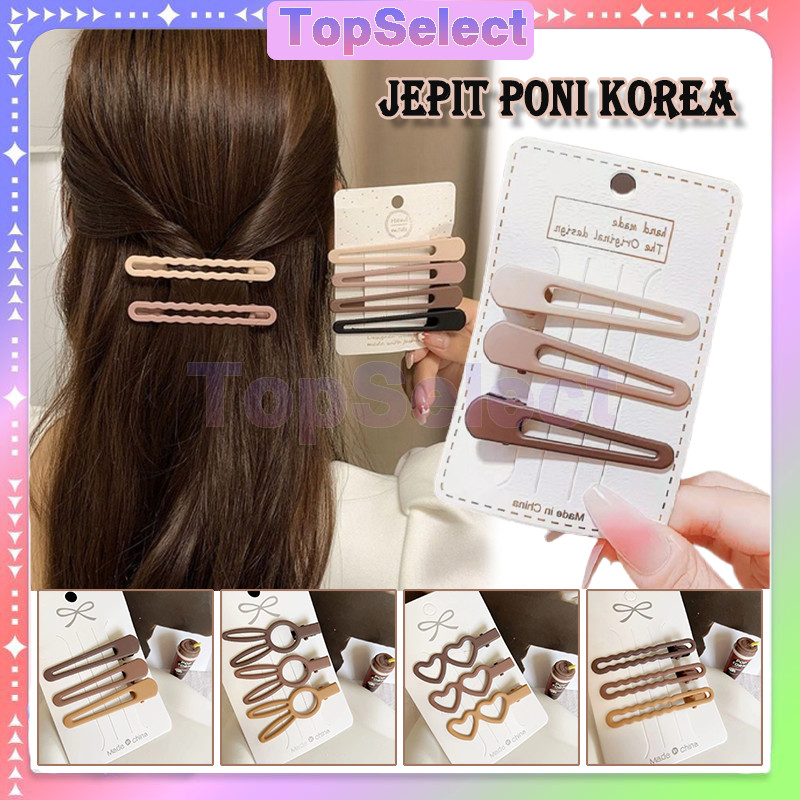 Jual Jepitan Rambut Fashion 3PCS / 3Set Jepit Rambut Korean Soft Cute ...