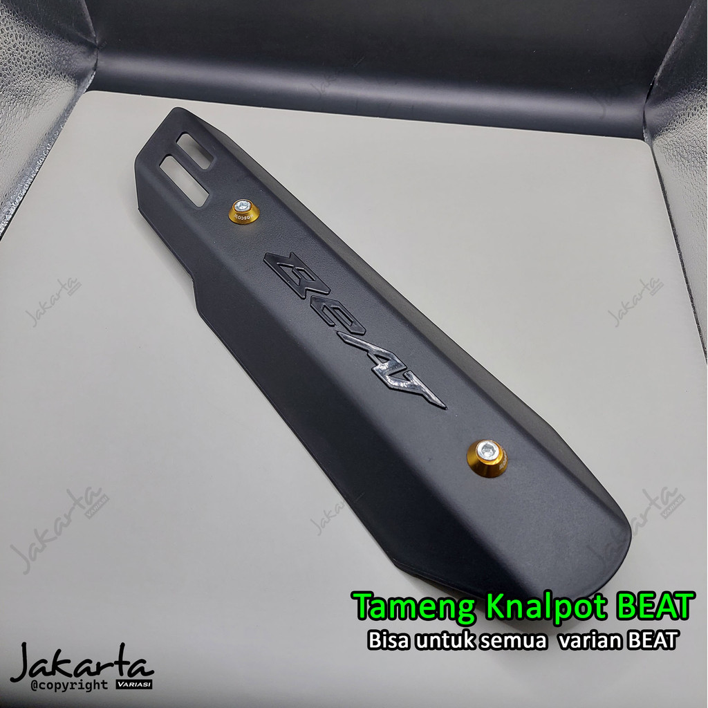 Jual SIAP KIRIM tameng pelindung knalpot HND beat + 2 Pcs Baut L bisa ...