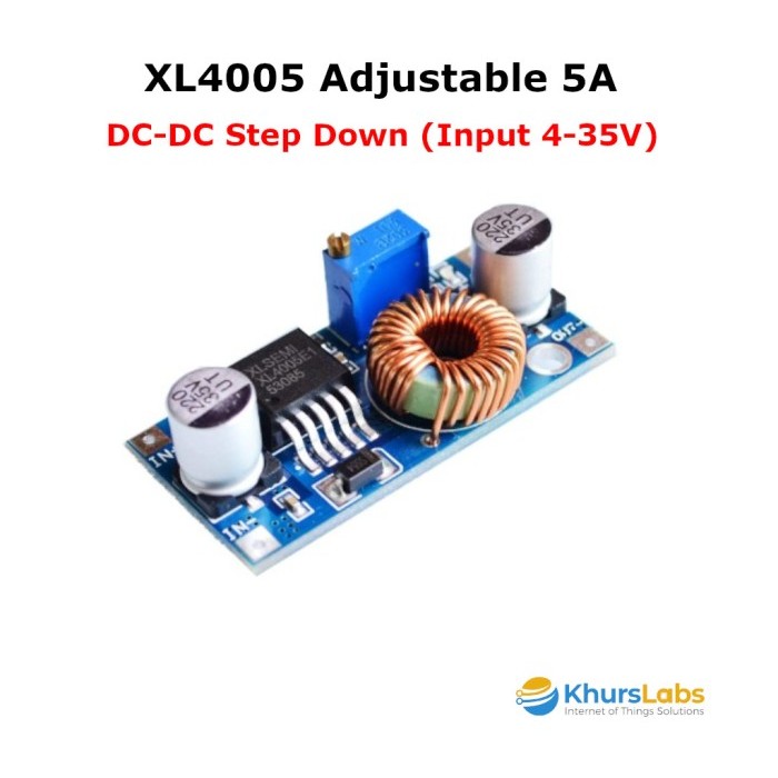 Jual XL4005 adjustable 5A DC-DC Step Down Module Ultra Compact Input 4 ...