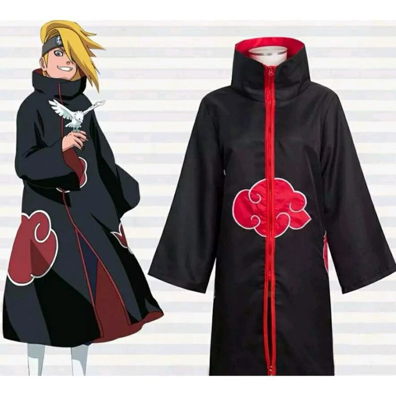 Jual Baju Custom Cosplay Akatsuki Naruto Shippuden | Shopee Indonesia