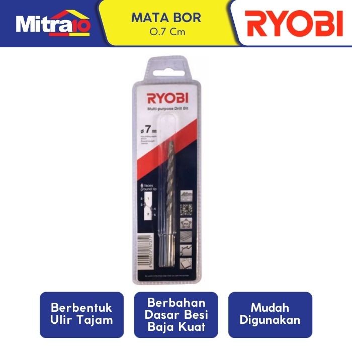Jual Ryobi Mata Bor Tembol, Besi Dan Kayu 0.7 Cm | Shopee Indonesia