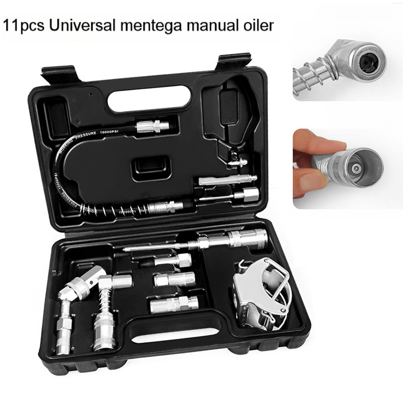 Jual 11pcs Grease Gun Manual mentega kit jarum mentega ujung kunci tang ...