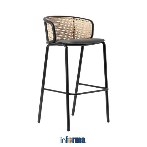 Jual Informa Seymour Kursi Bar - Hitam Bar Stool Kursi Kafe Bartending ...