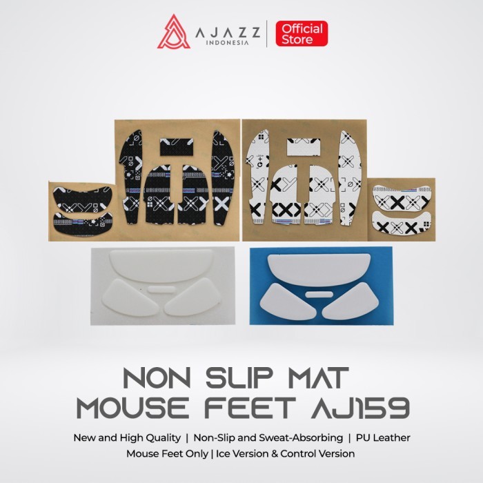 Jual Ajazz Non Slip Mat Sticker Garskin Mouse Feet Only for Mouse AJ159 ...