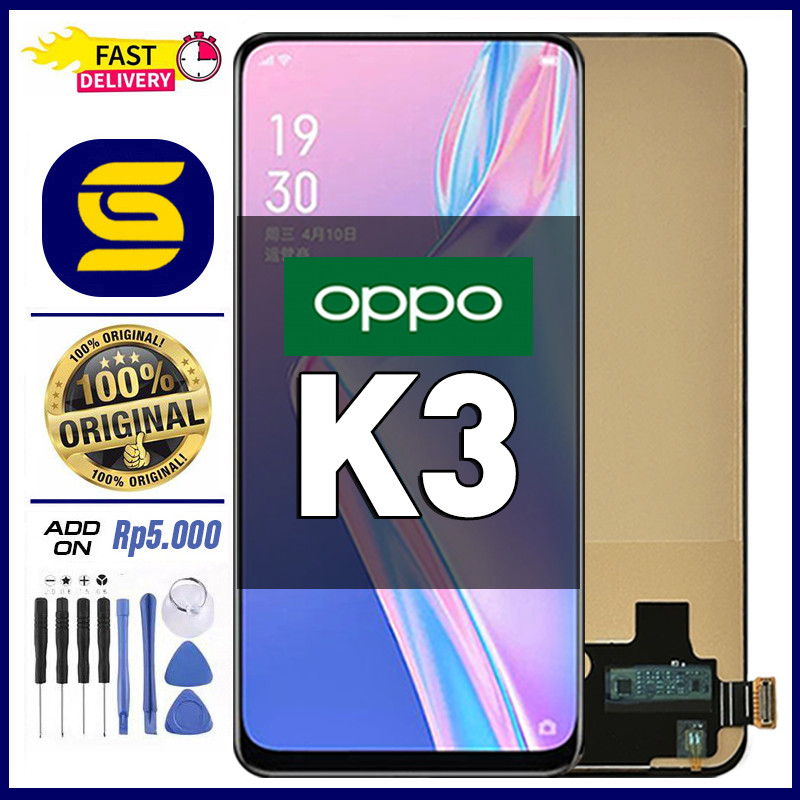 Jual LCD OPPO K3 Original Fullset Touchscreen For Glass Digitizer ori ...
