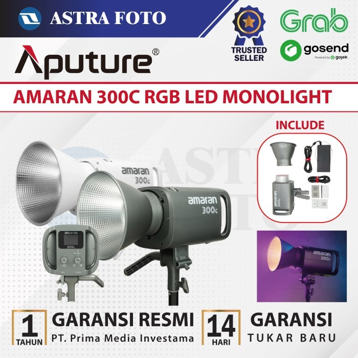 Jual Aputure Amaran 300c RGB LED Monolight RGBWW 300 C ORIGINAL RESMI ...