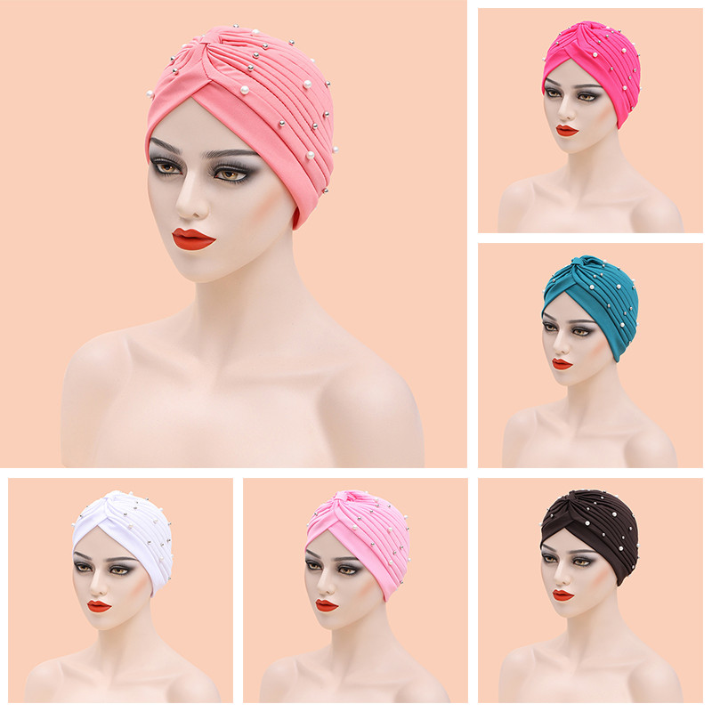 Jual African Headwrap Ladies Head Wraps India Hat Hijabs Cap Women ...
