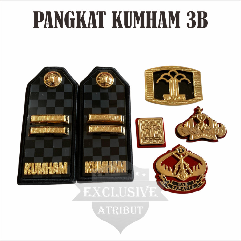 Jual ATRIBUT DINAS PANGKAT PDU KUMHAM 3B TERBARU- KEMENKUMHAM ATRIBUT ...