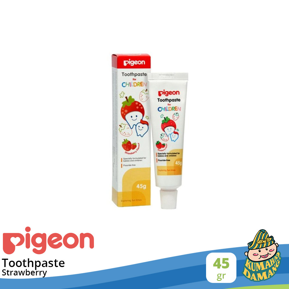 Jual PIGEON Toothpaste Strawberry 45g Pasta Gigi Bayi | Shopee Indonesia