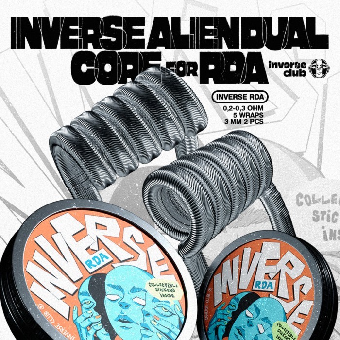 Jual Coil Inverse RDA Alien Dual Core 0.2 - 0.3 Ohm for RDA / RDA ...