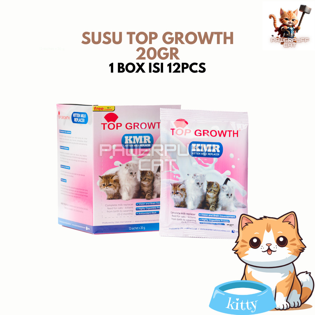 Jual PPC Top Growth Susu 1 Box isi 12 Bayi Anak Kucing 0 2 Bulan Kitten ...