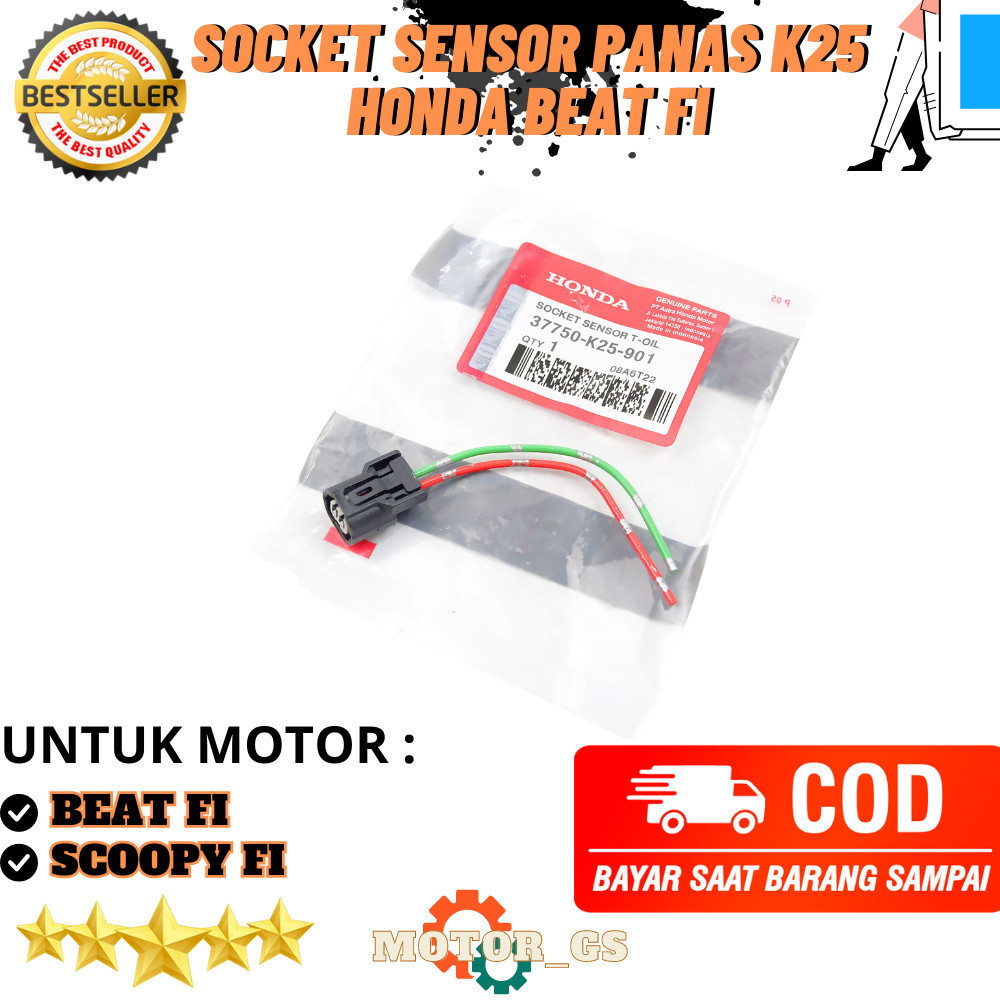 Jual Socket Sensor Suhu Panas Motor Honda Beat FI & Scoopy FI / Soket ...