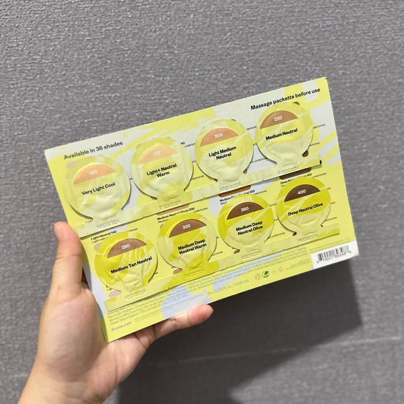 Jual Kosas Revealer Foundation - Kosas Revealer Concealer Sample Card ...