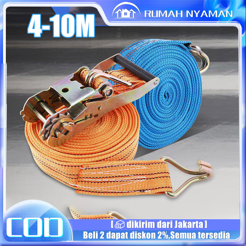Jual 4-10 meter Rachet tie down/Trek belt /10 ton tali sound/tali ...