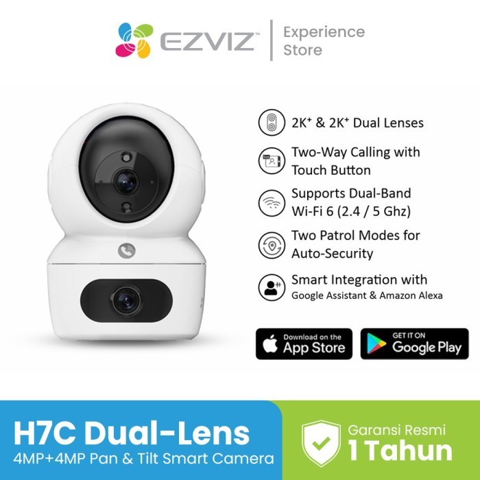 Jual Ezviz H7c Dual-Lens 2K+ & 2K+ 8MP Smart Home Wifi Camera | Shopee ...