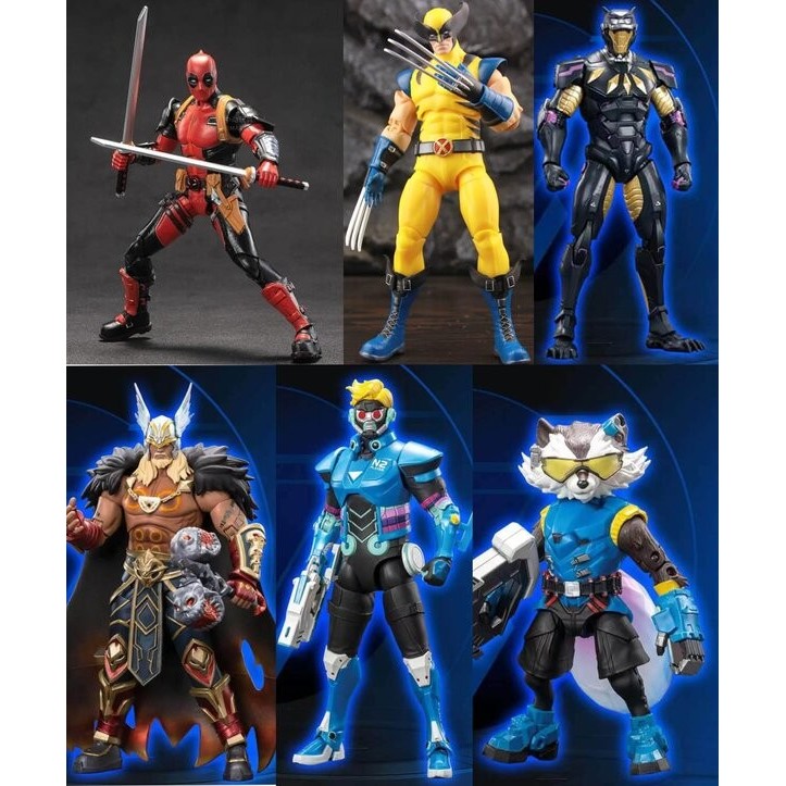 Jual ZD TOYS 1/10 Deadpool Wolverine Thor Star Lord Rocket Racoon ...