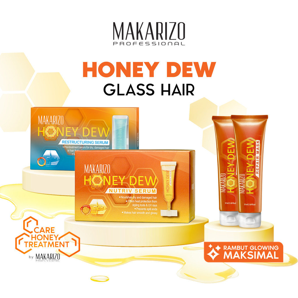 Jual Makarizo Professional Honey Dew Glass Hair | Shopee Indonesia