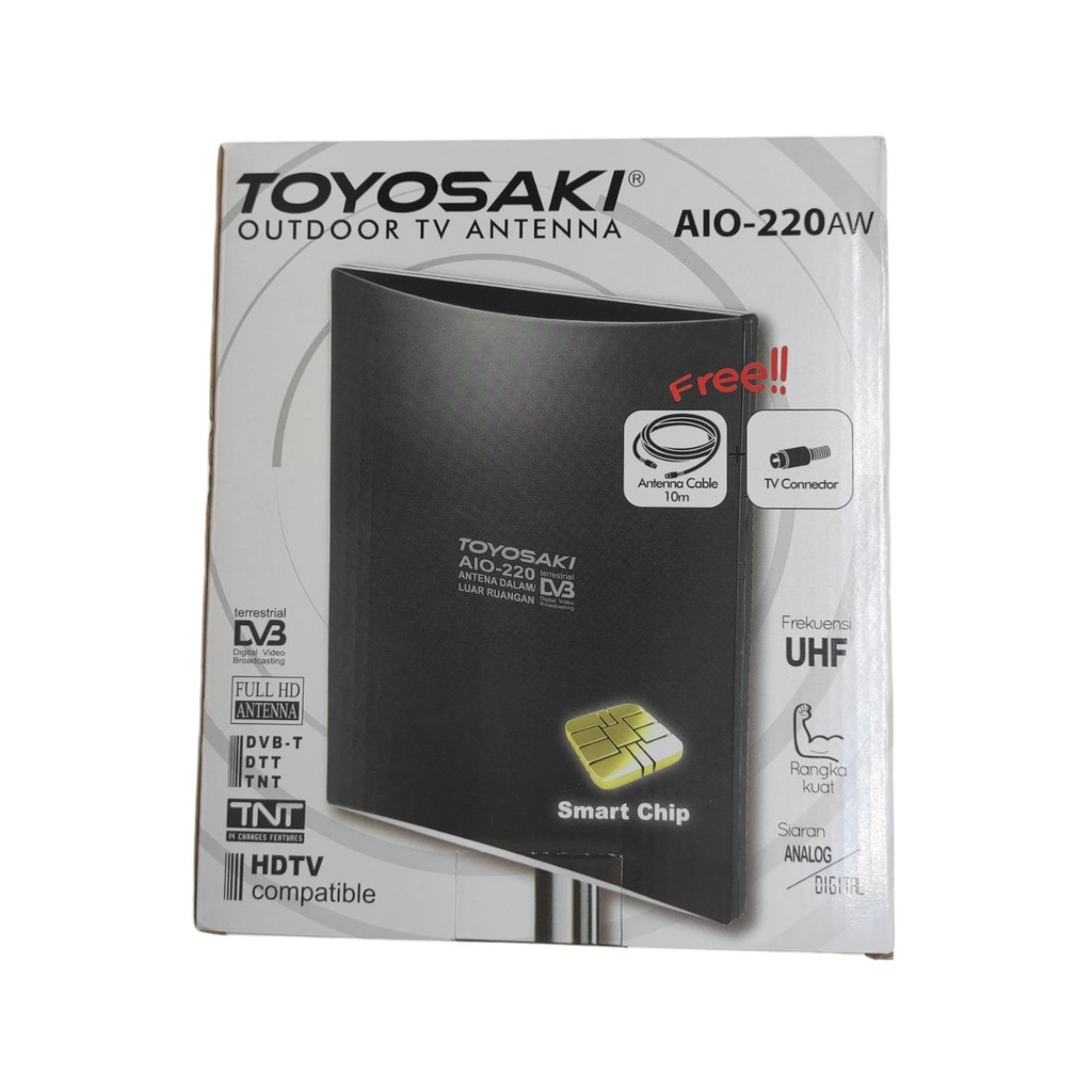 Jual Antena TV Digital TOYOSAKI AIO 220 STB DVB T2 Set top Box Booster ...