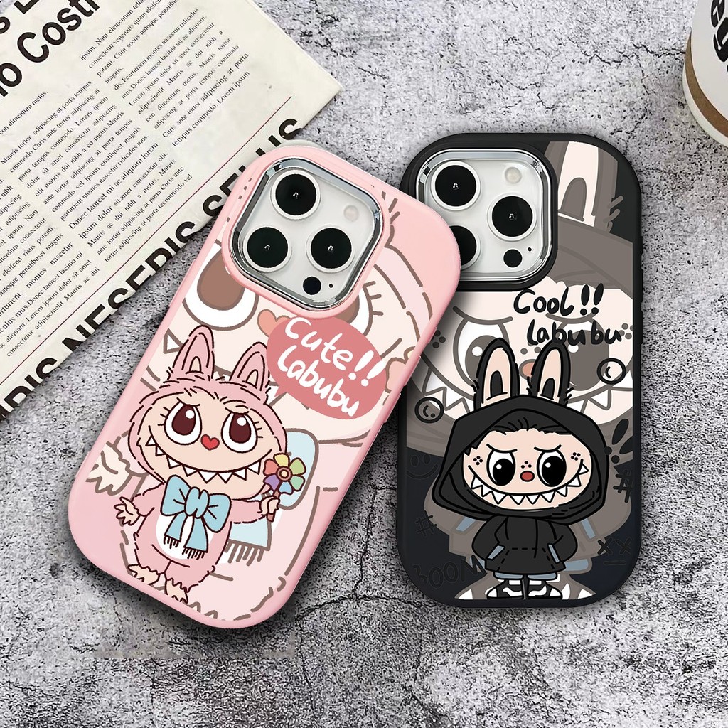 Jual Printing Chrome Case Labubu for oppo a15 a16 a38 a3s a53 a33 a18 ...