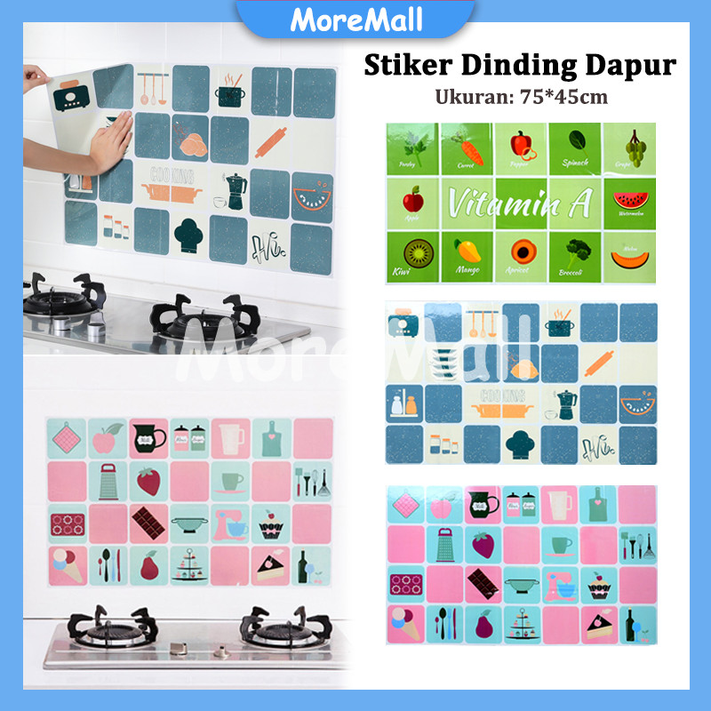 Jual Sticker Dapur 75 x 45 CM / Wallpaper Dapur / Anti Minyak Air ...